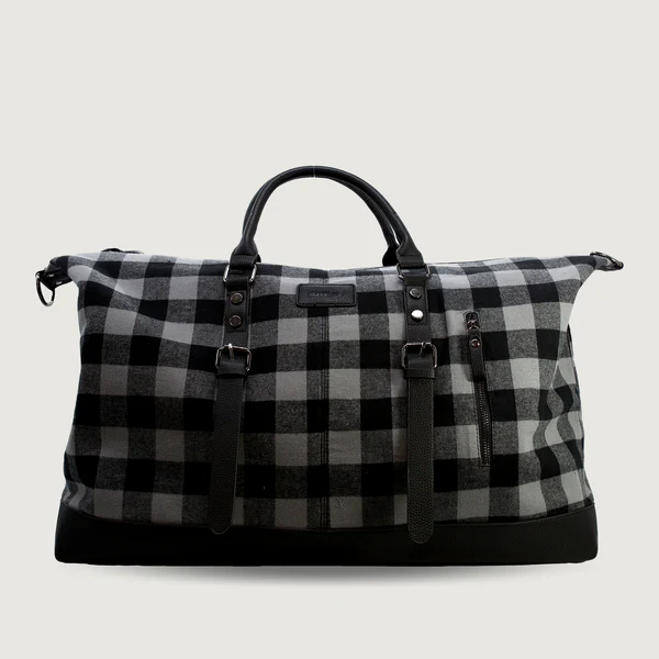 The Waikawa Overnighter - Grey Check – N O O Z